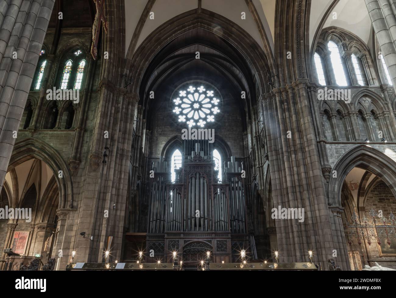 Edinburgh, Scotland - Jan 16, 2024 - Interior view of St Mary's ...