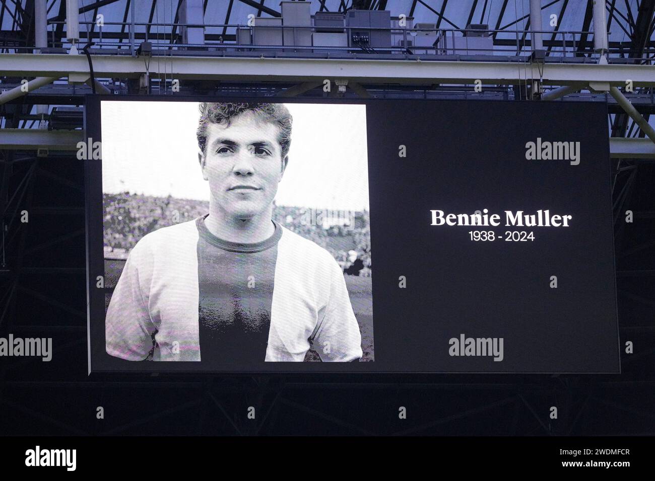 Amsterdam, The Netherlands. 21st Jan, 2024. AMSTERDAM, THE NETHERLANDS - JANUARY 21: memorial ...