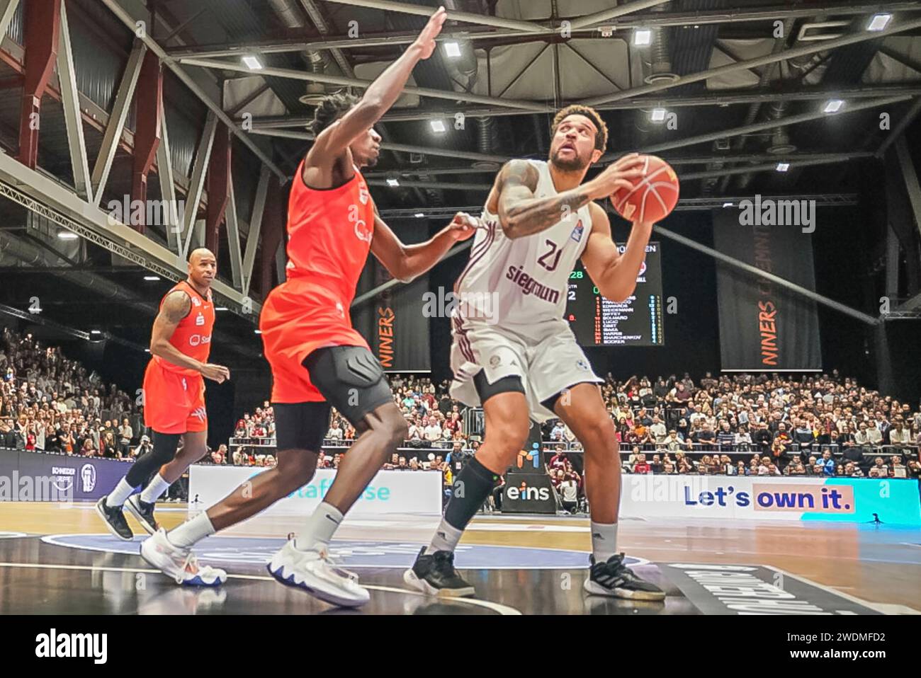 Chemnitz, Deutschland 21. Januar 2024: 1.BBL - 2023/2024 - Niners ...