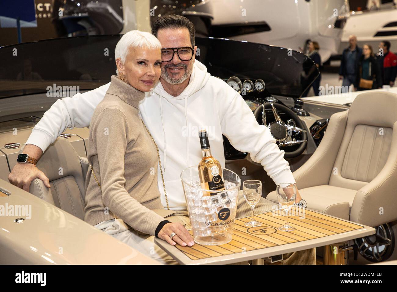 21.01.2024. Düsseldorf. Britt und Alex Jolig auf der boot 2024 ...