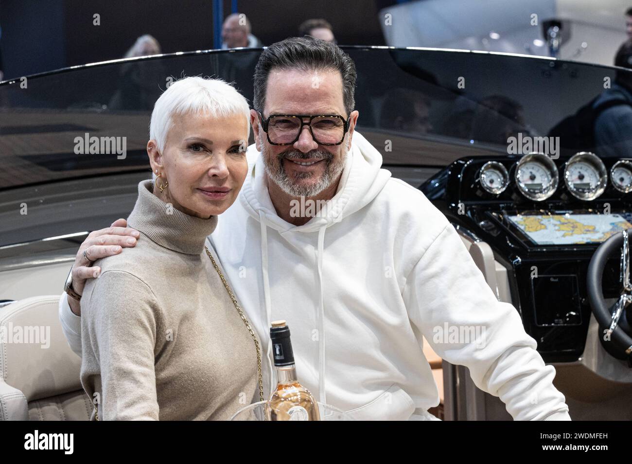 21.01.2024. Düsseldorf. Britt und Alex Jolig auf der boot 2024. Düsseldorf Messe Nordrhein ...