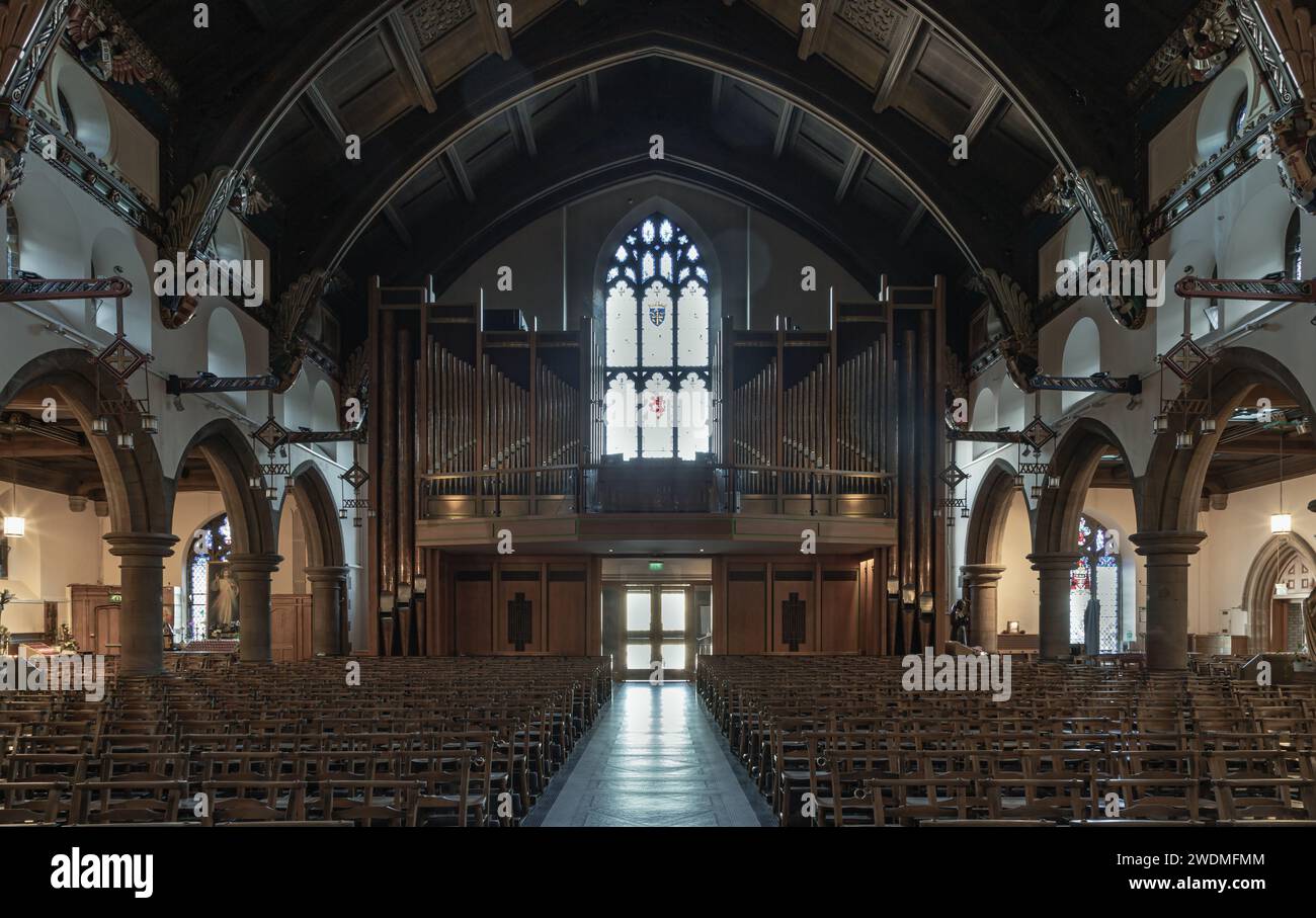 Edinburgh, Scotland - Jan 18, 2024 - Interior view of St Mary's ...