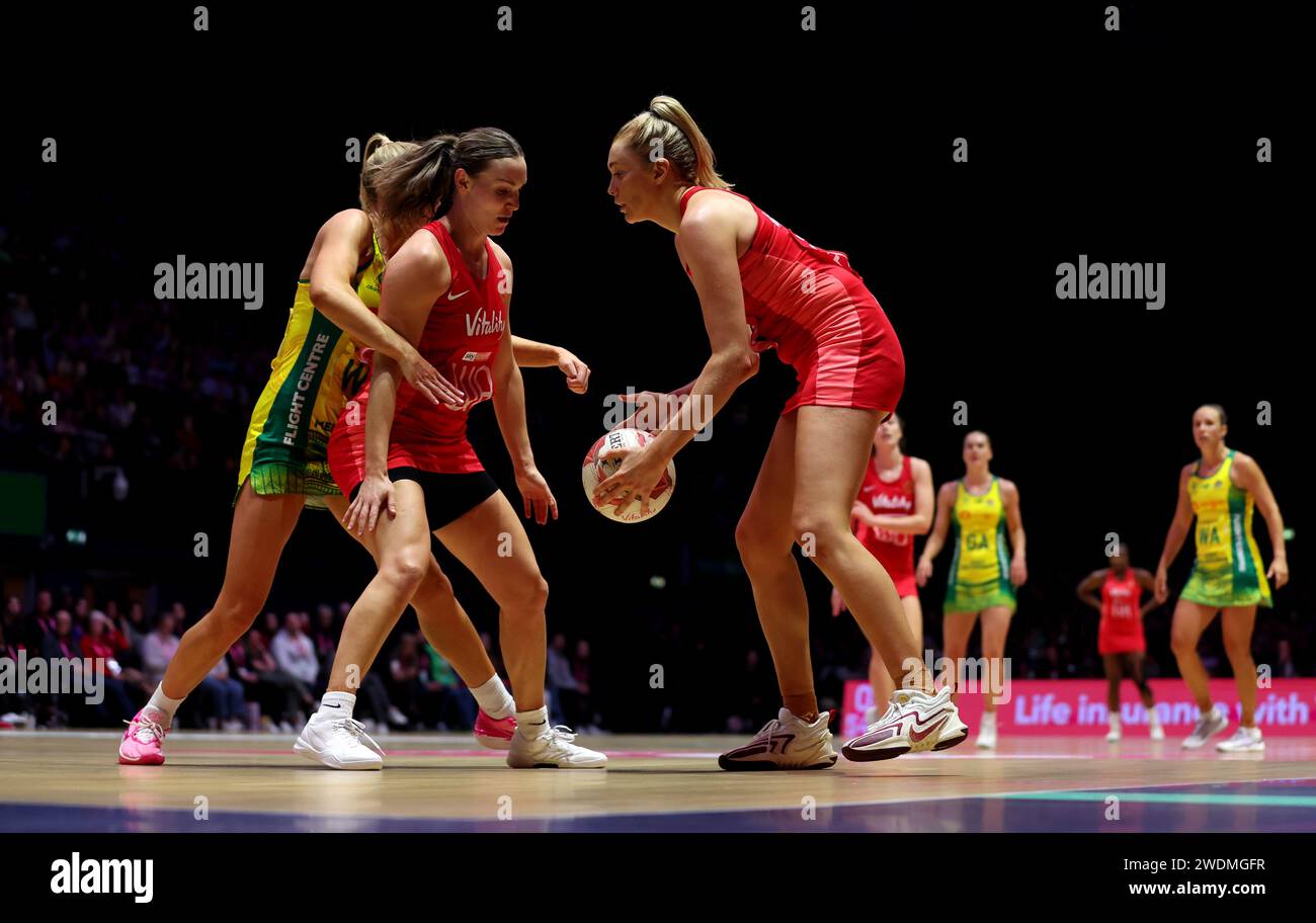 England's Helen Housby during the Vitality Netball Nations Cup match at ...