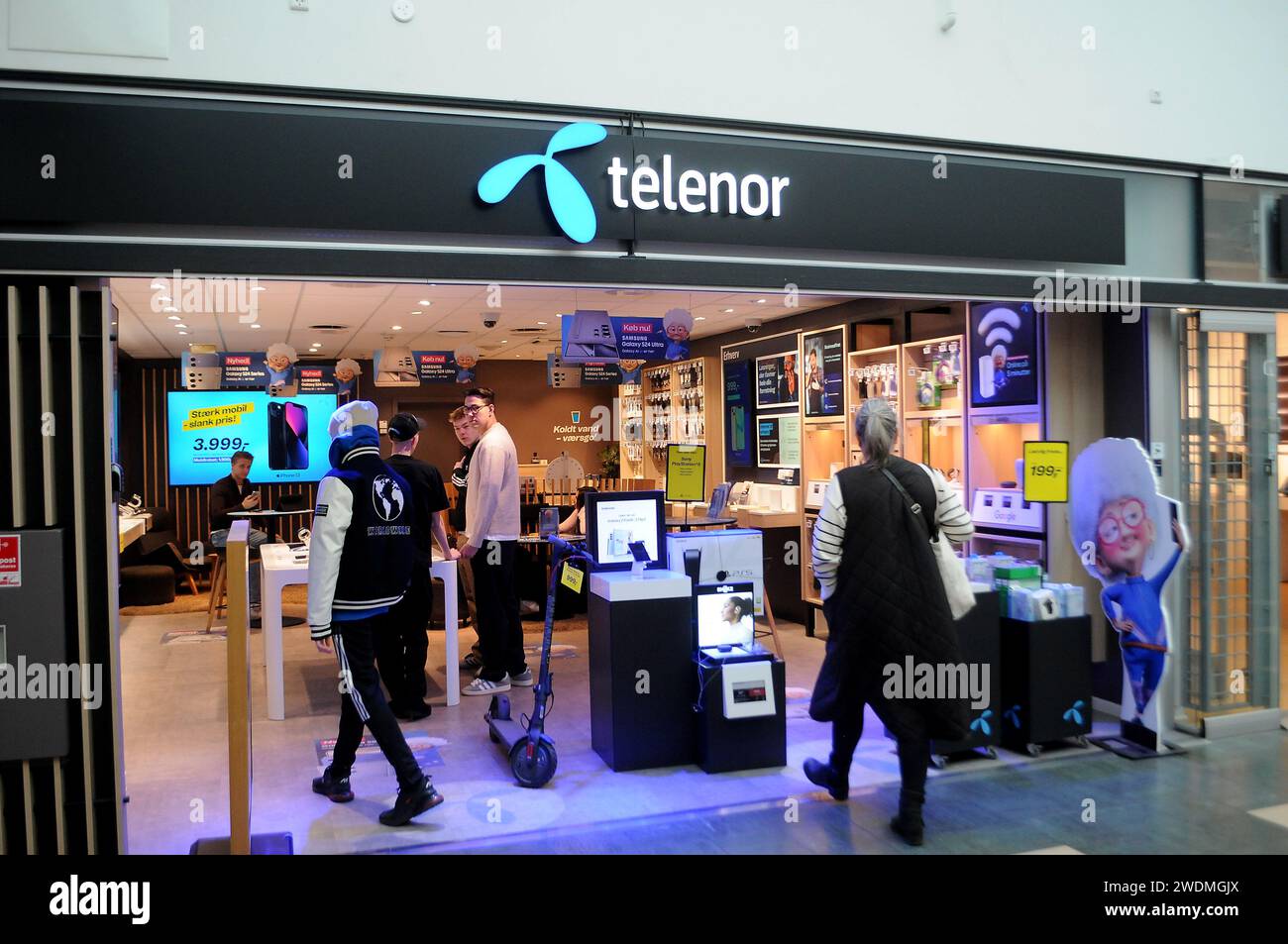 Copenhagen, Denmark /21 January 2024/Telenor internet providor and ...