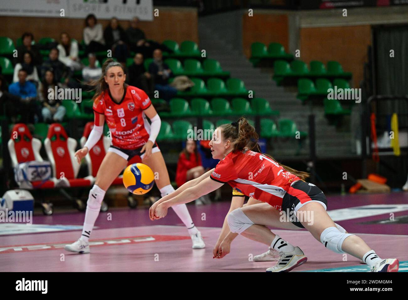 Cuneo, Italy. 21st Jan, 2024. LenaStigrot (Cuneo) - Anna Haak (Cuneo ...
