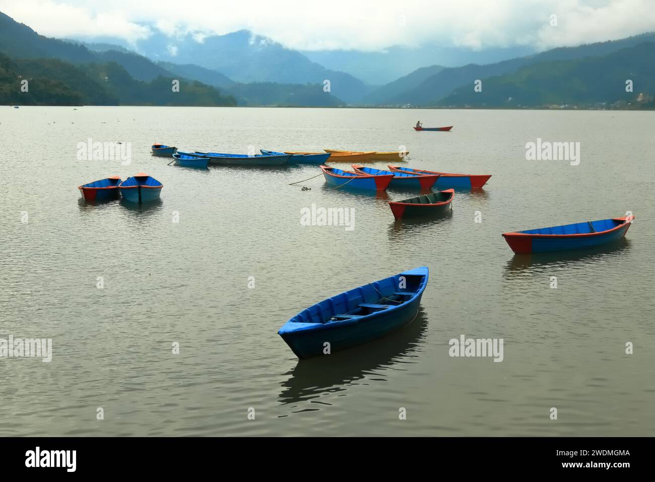 Phewa Lake's Peaceful Harmony Stock Photo - Alamy