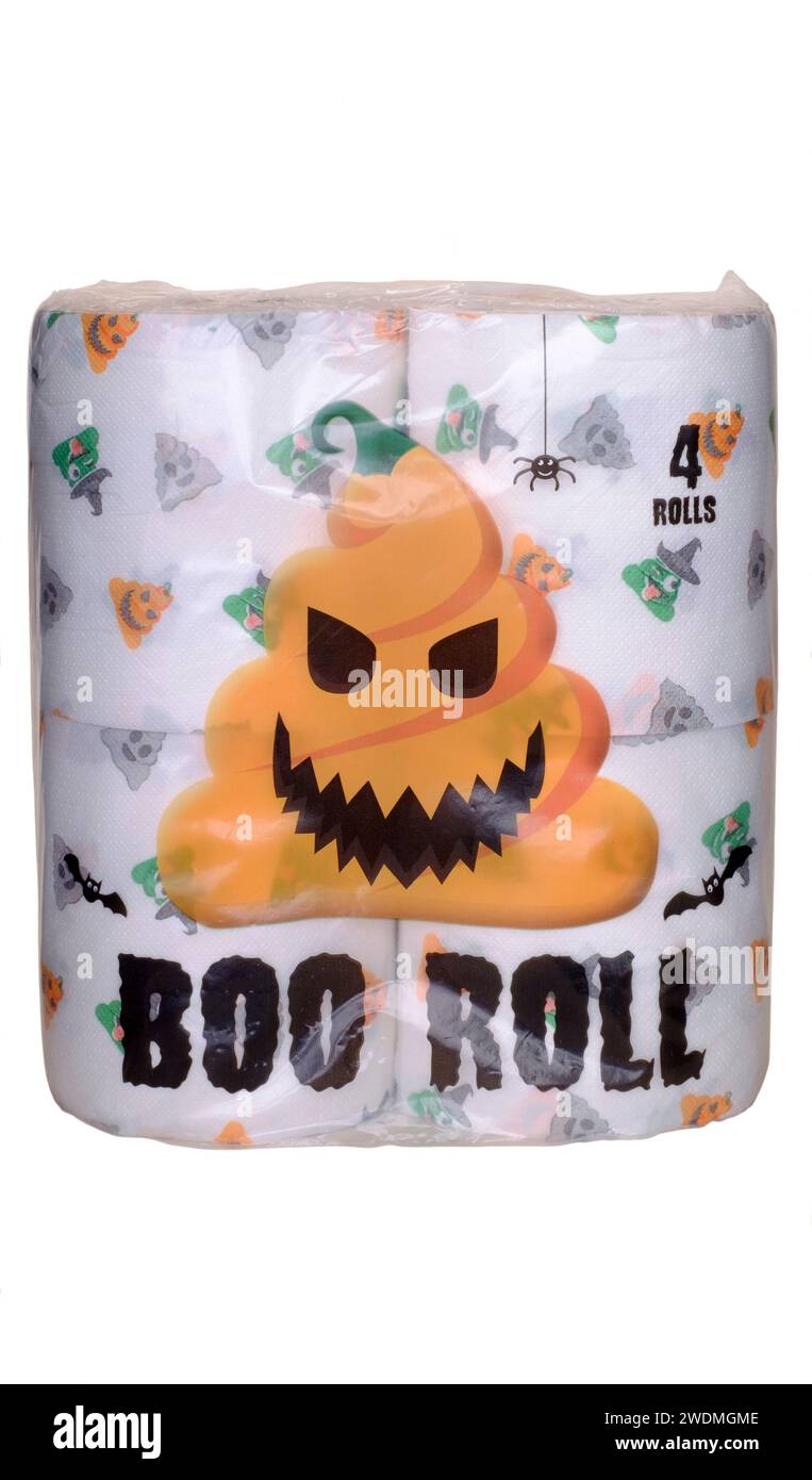 halloween special edition four pack of toilet rolls boo roll cut out on ...