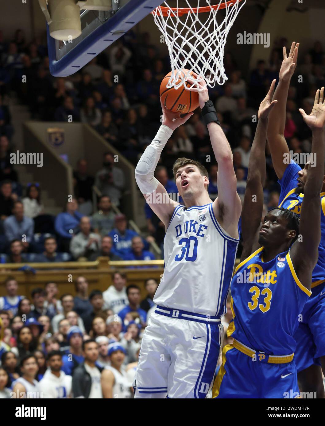 January 20, 2024: Duke University sophomore Kyle Filipowski (30) goes ...