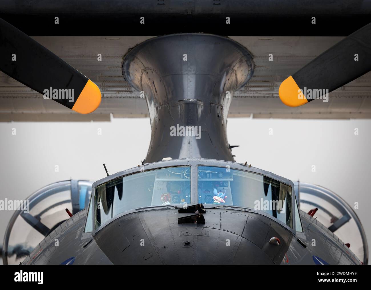 A PBY Catalina, also called the Consolidated Model 28, flying boat and ...