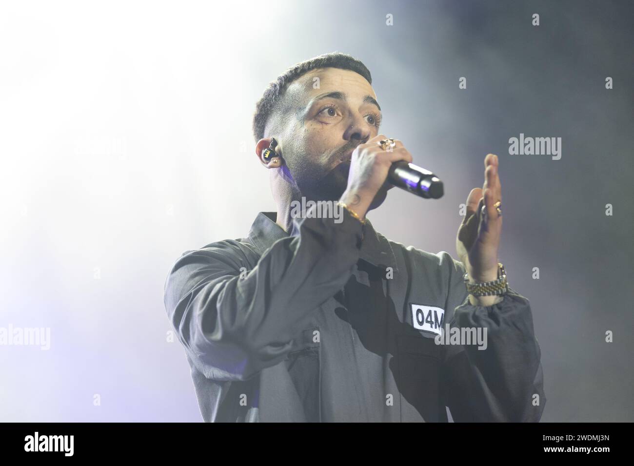 January 20, 2024. Lisbon, Portugal. Portuguese Hip Hop singer, Piruka ...