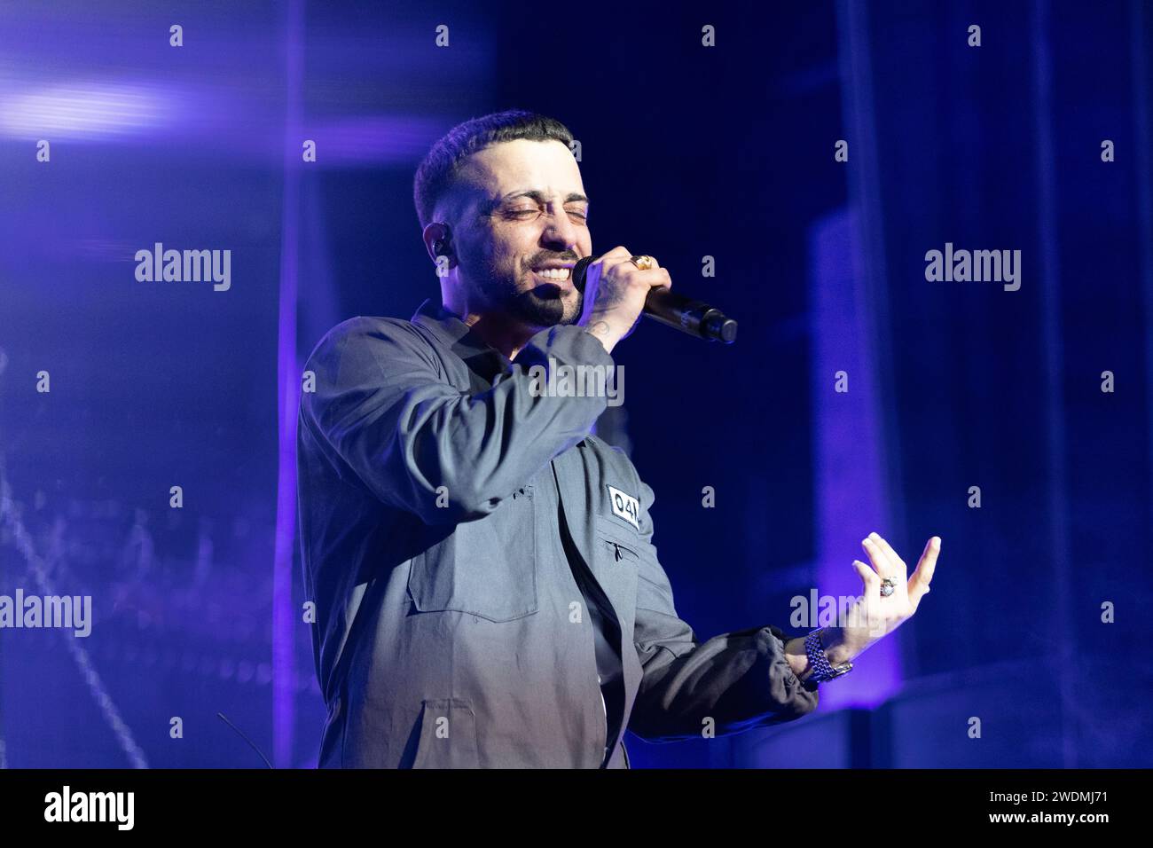 January 20, 2024. Lisbon, Portugal. Portuguese Hip Hop singer, Piruka ...