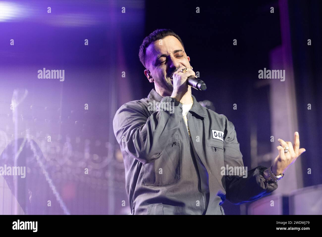 January 20, 2024. Lisbon, Portugal. Portuguese Hip Hop singer, Piruka ...