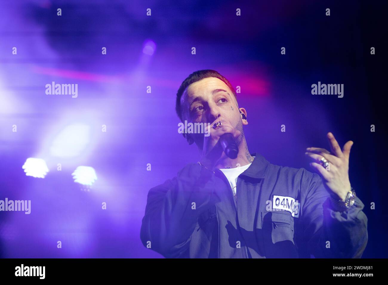 January 20, 2024. Lisbon, Portugal. Portuguese Hip Hop singer, Piruka ...