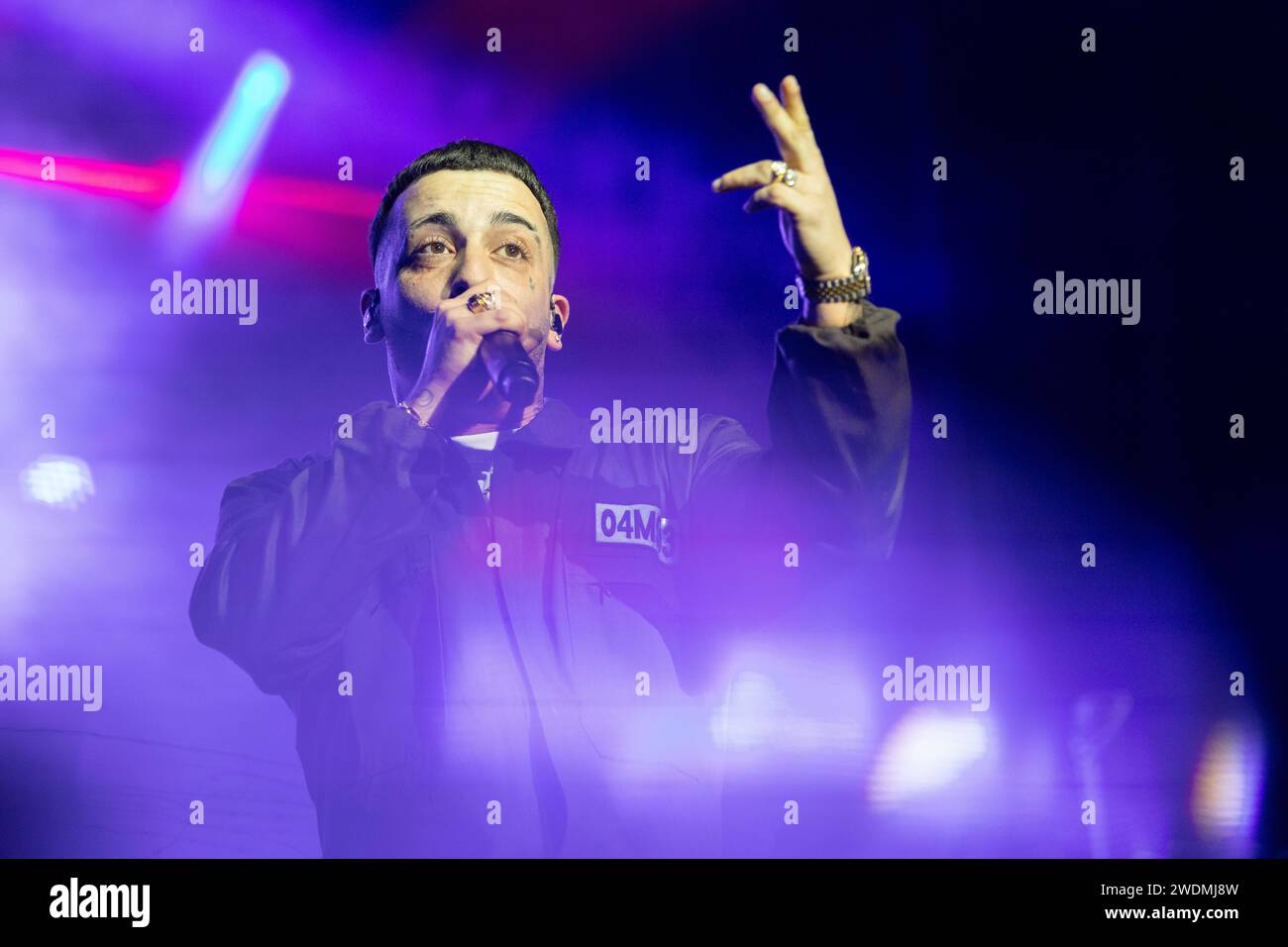 January 20, 2024. Lisbon, Portugal. Portuguese Hip Hop singer, Piruka ...