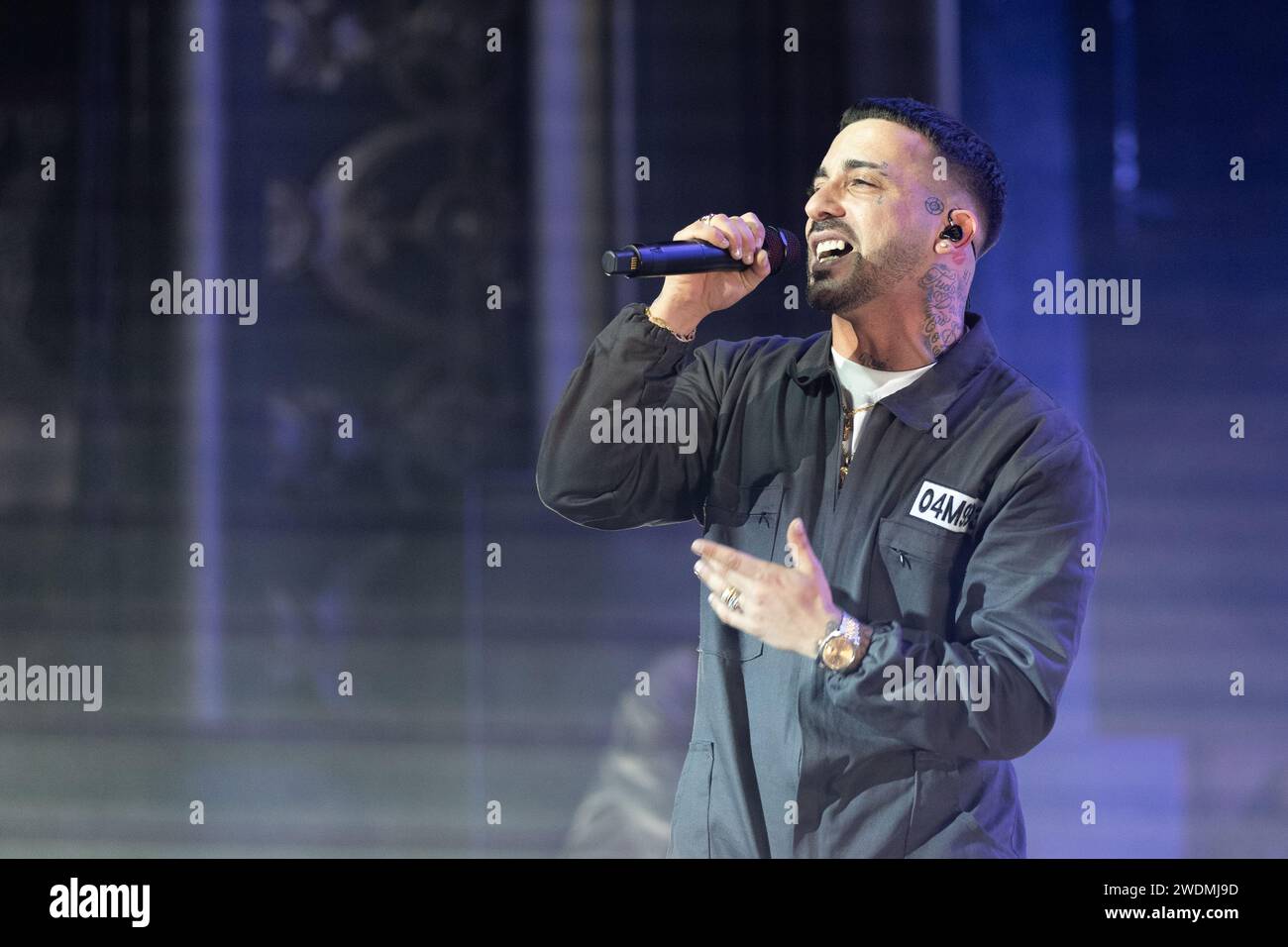 January 20, 2024. Lisbon, Portugal. Portuguese Hip Hop singer, Piruka ...