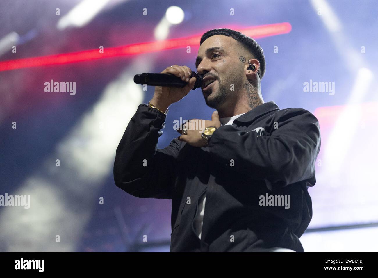 January 20, 2024. Lisbon, Portugal. Portuguese Hip Hop singer, Piruka ...