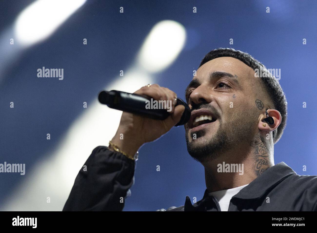 January 20, 2024. Lisbon, Portugal. Portuguese Hip Hop singer, Piruka ...