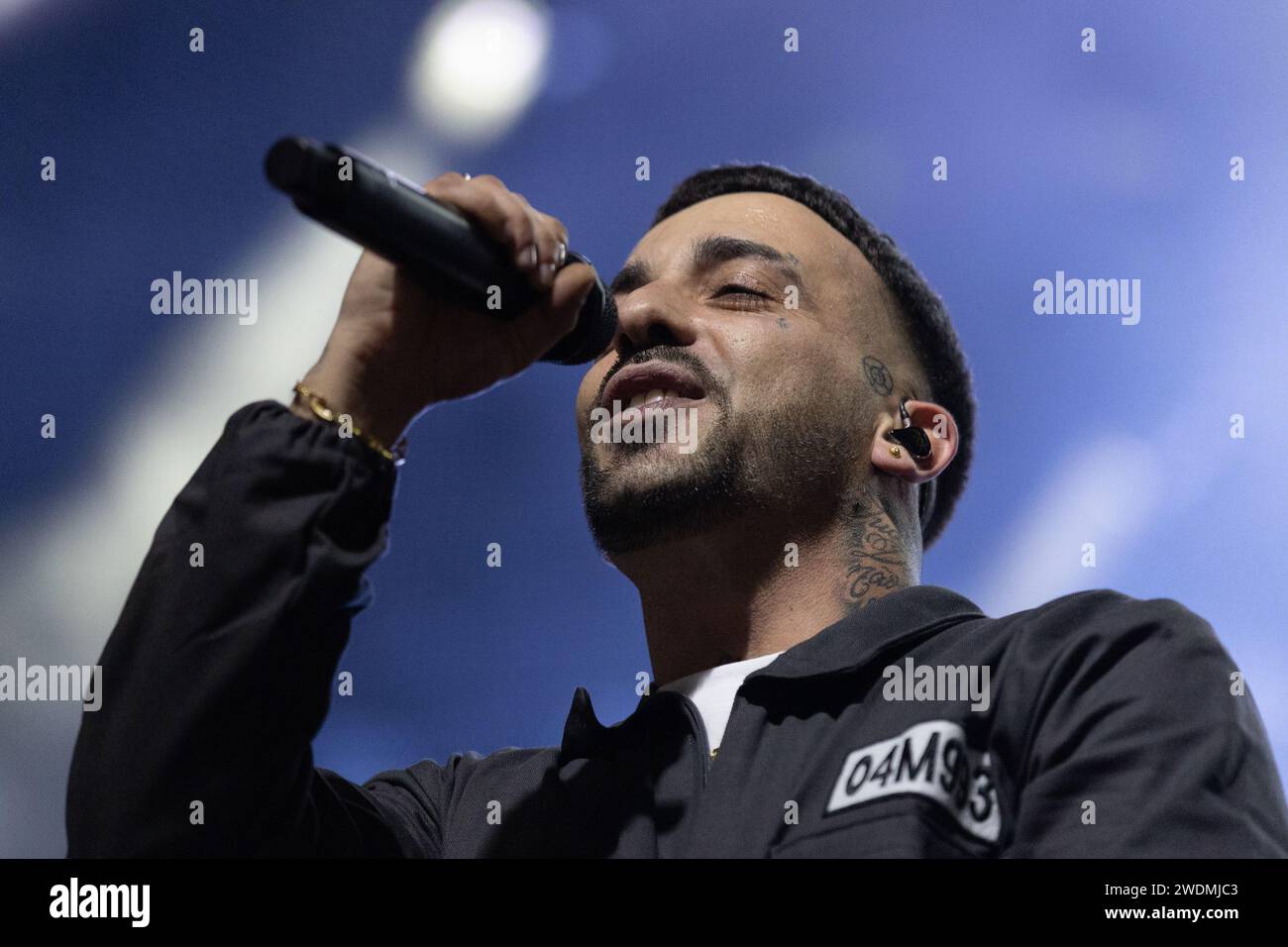 January 20, 2024. Lisbon, Portugal. Portuguese Hip Hop singer, Piruka ...