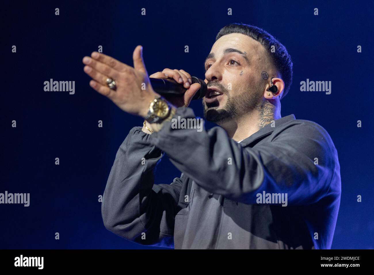 January 20, 2024. Lisbon, Portugal. Portuguese Hip Hop singer, Piruka ...