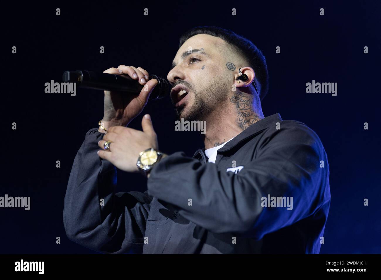 January 20, 2024. Lisbon, Portugal. Portuguese Hip Hop singer, Piruka ...