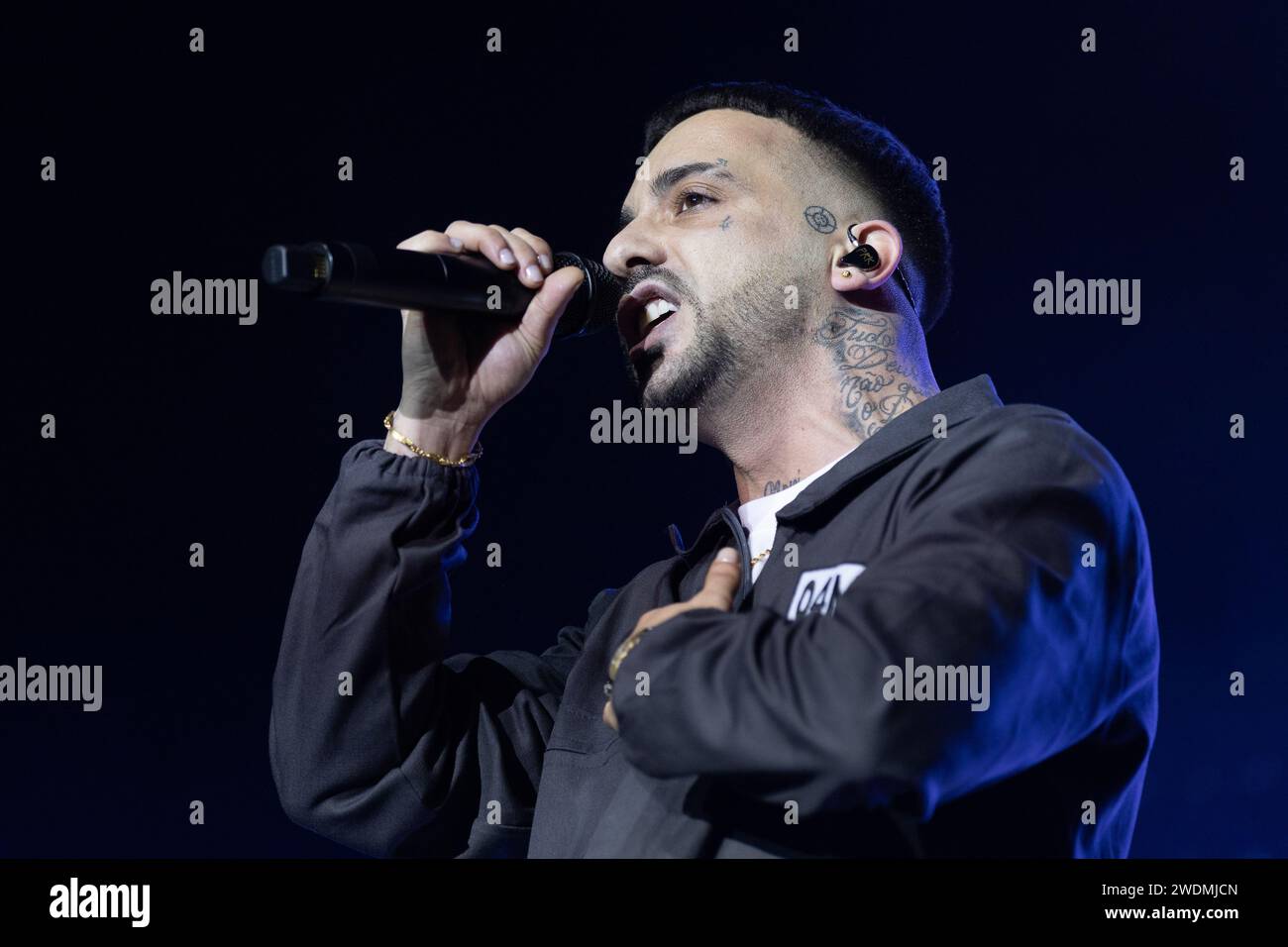 January 20, 2024. Lisbon, Portugal. Portuguese Hip Hop singer, Piruka ...