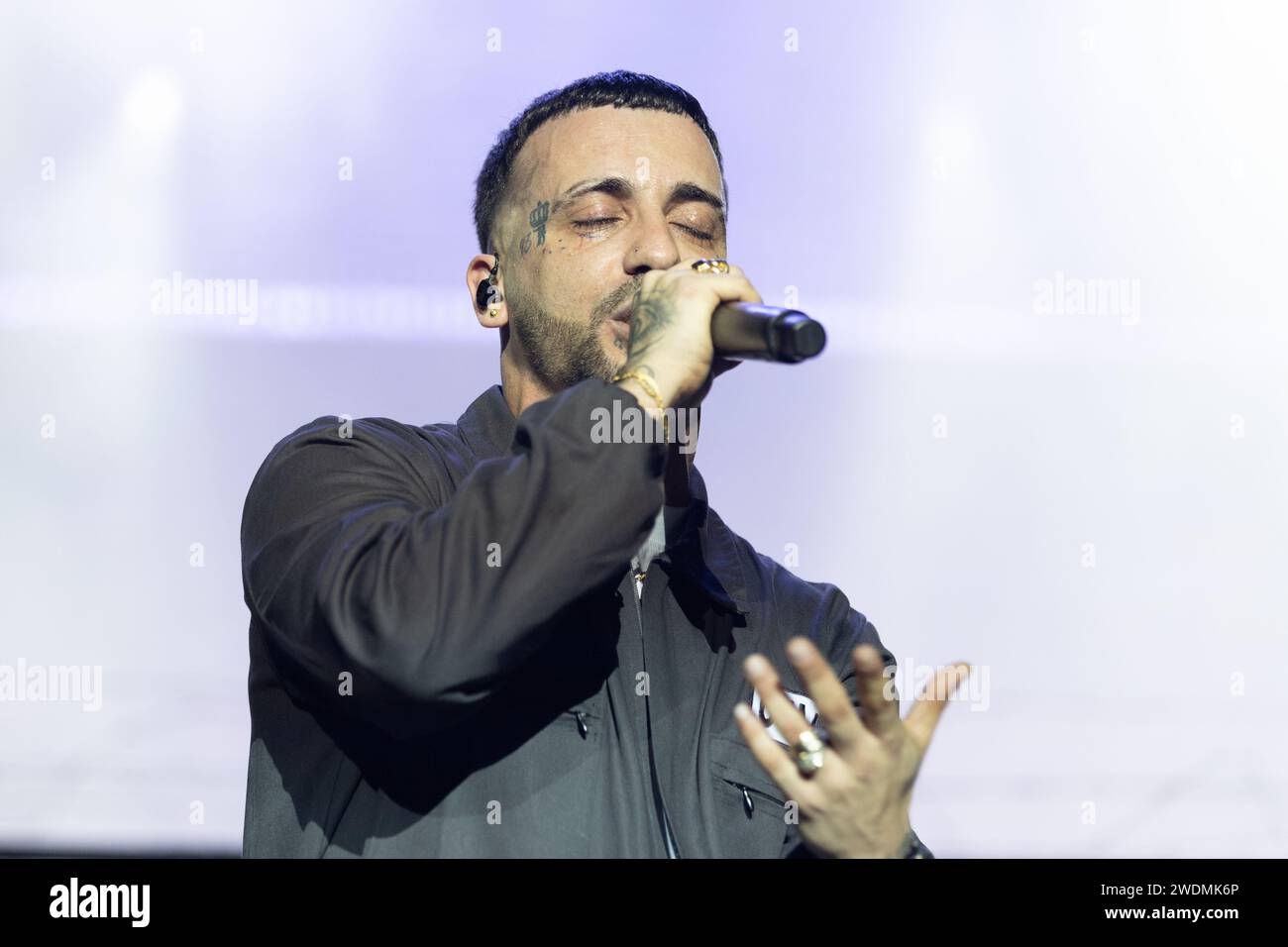 January 20, 2024. Lisbon, Portugal. Portuguese Hip Hop singer, Piruka ...