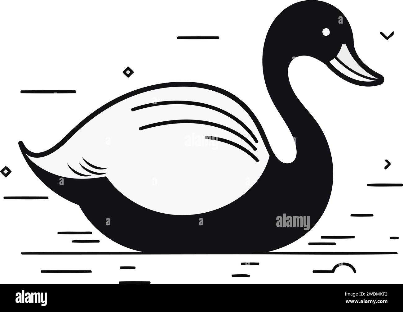 Simple duck silhouette hi-res stock photography and images - Alamy