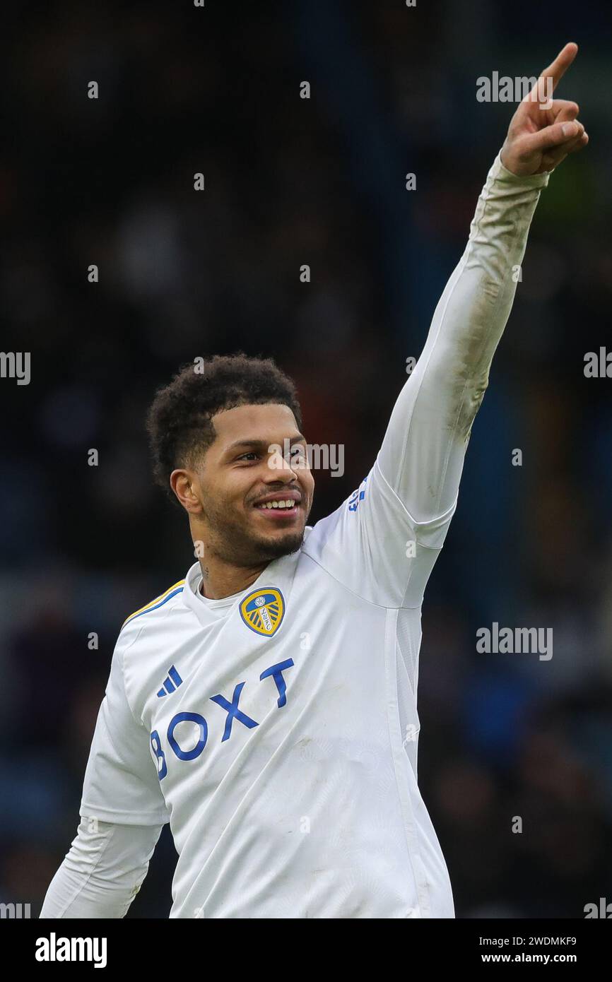 Leeds, UK. 21st Jan, 2024. Georgina Rutter of Leeds United celebrates ...