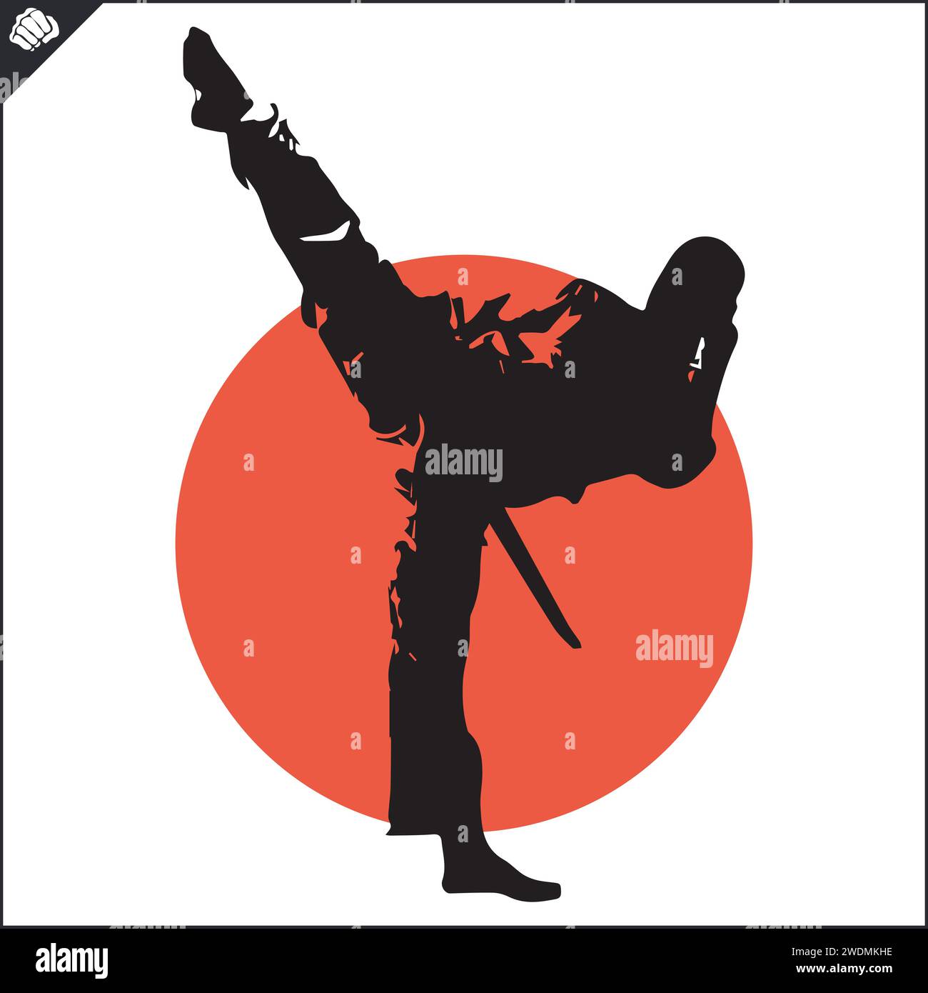 Martial art colored simbol, logo. Karate creative design emblem Stock ...