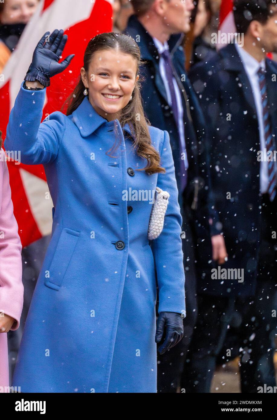Aarhus, Denmark. 21st Jan, 2024. Princess Isabelle of Denmark at the ...