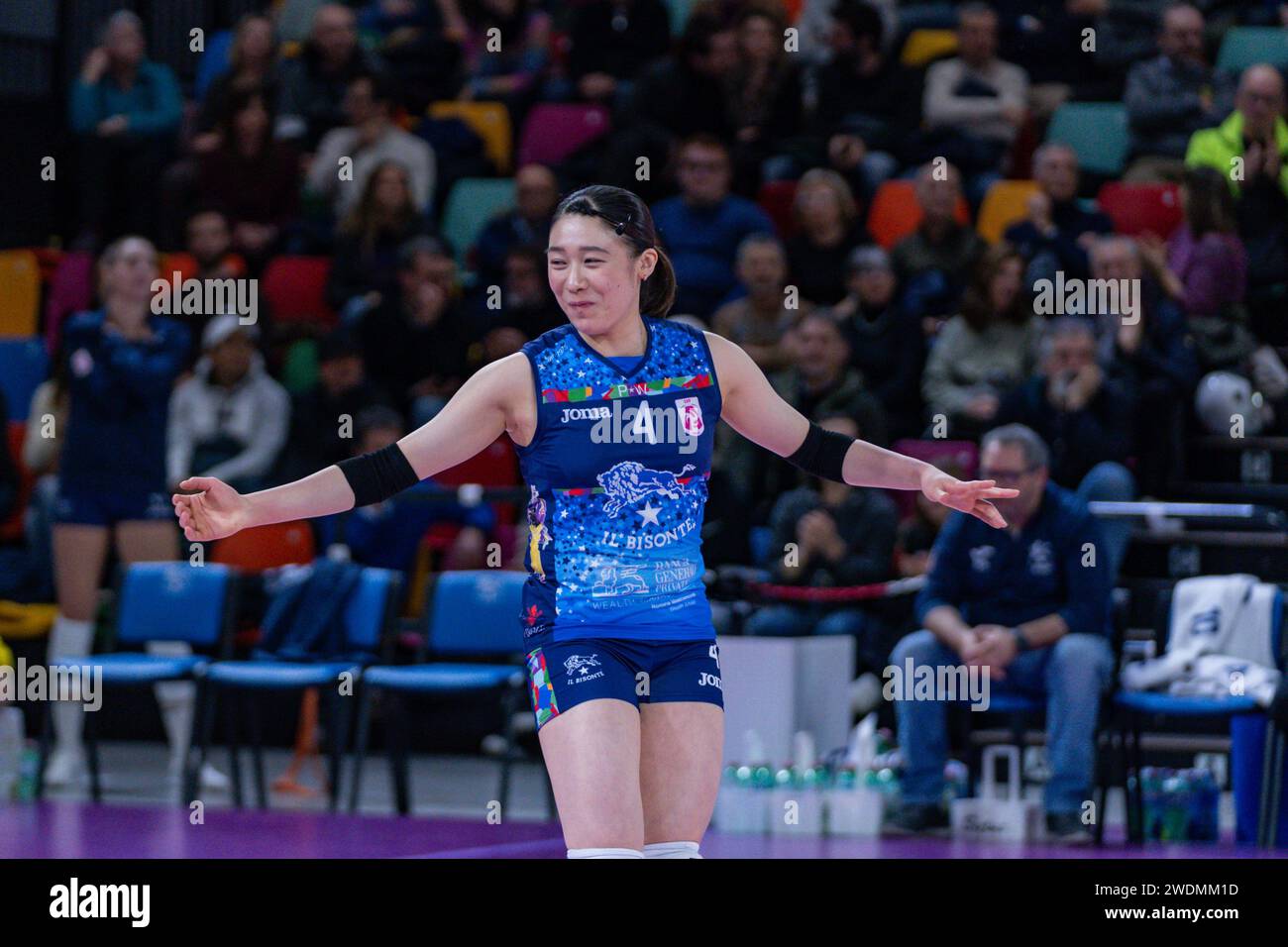 Florence, Italy. 21st Jan, 2024. Mayu Ishikawa (Il Bisonte Firenze ...