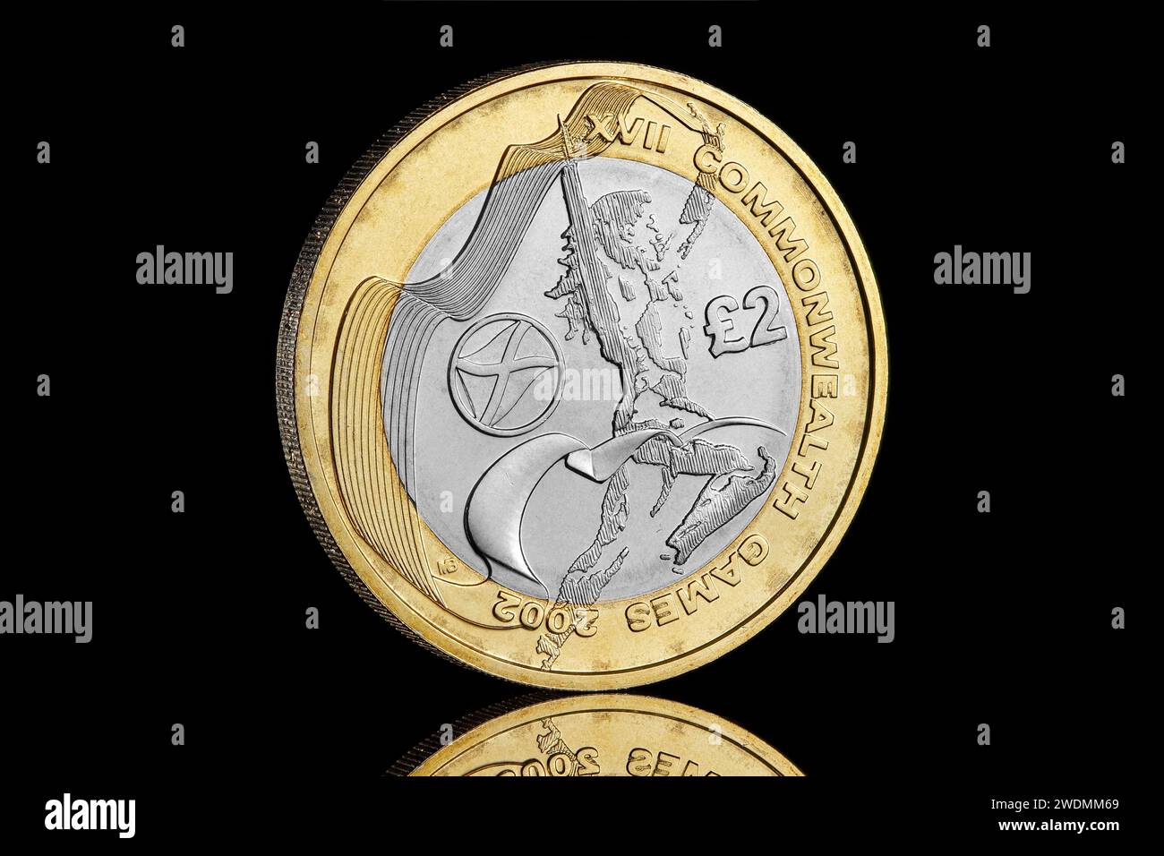 2002 commonwealth games two pound coin hi-res stock photography and ...