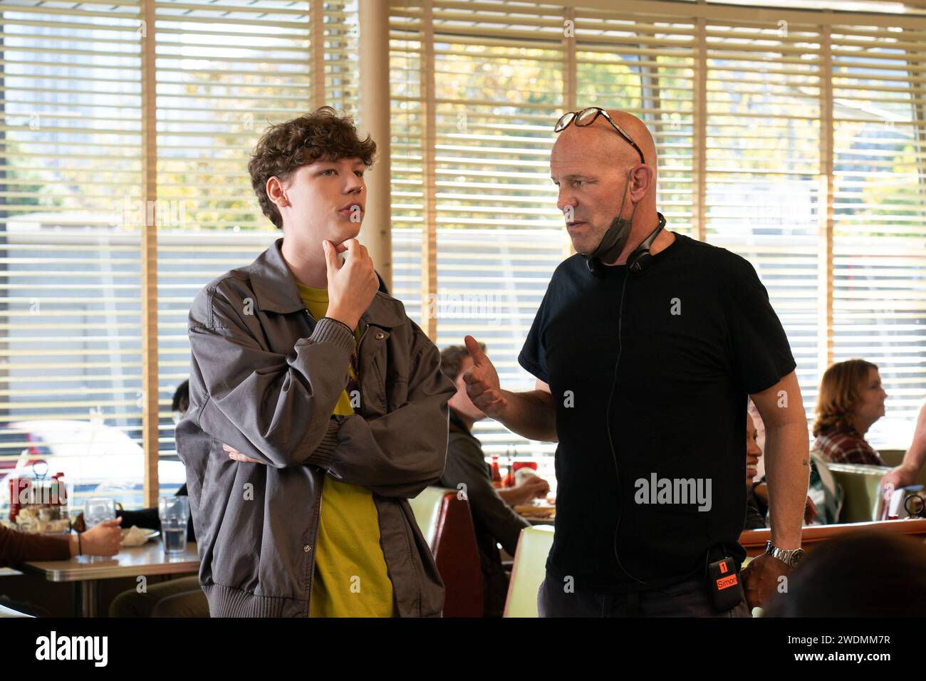 SIMON CELLAN JONES and VAN CROSBY in THE FAMILY PLAN (2023), directed ...