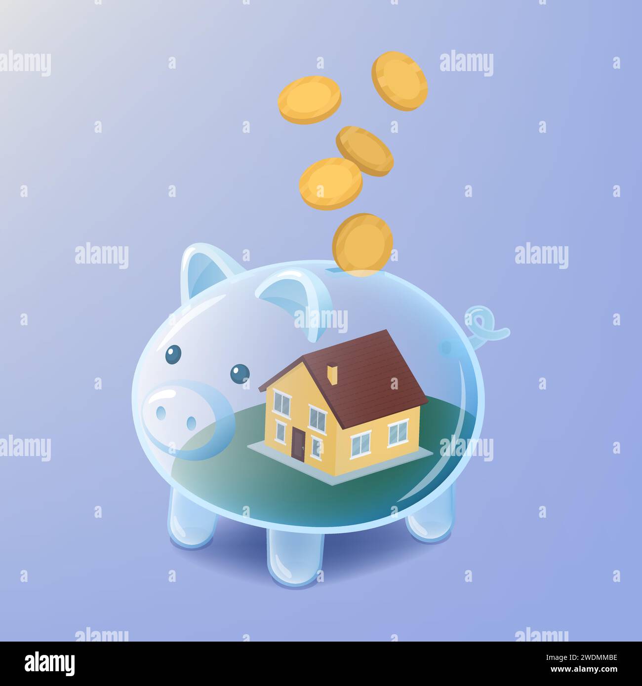 Home financial planning house Stock Vector Images - Alamy