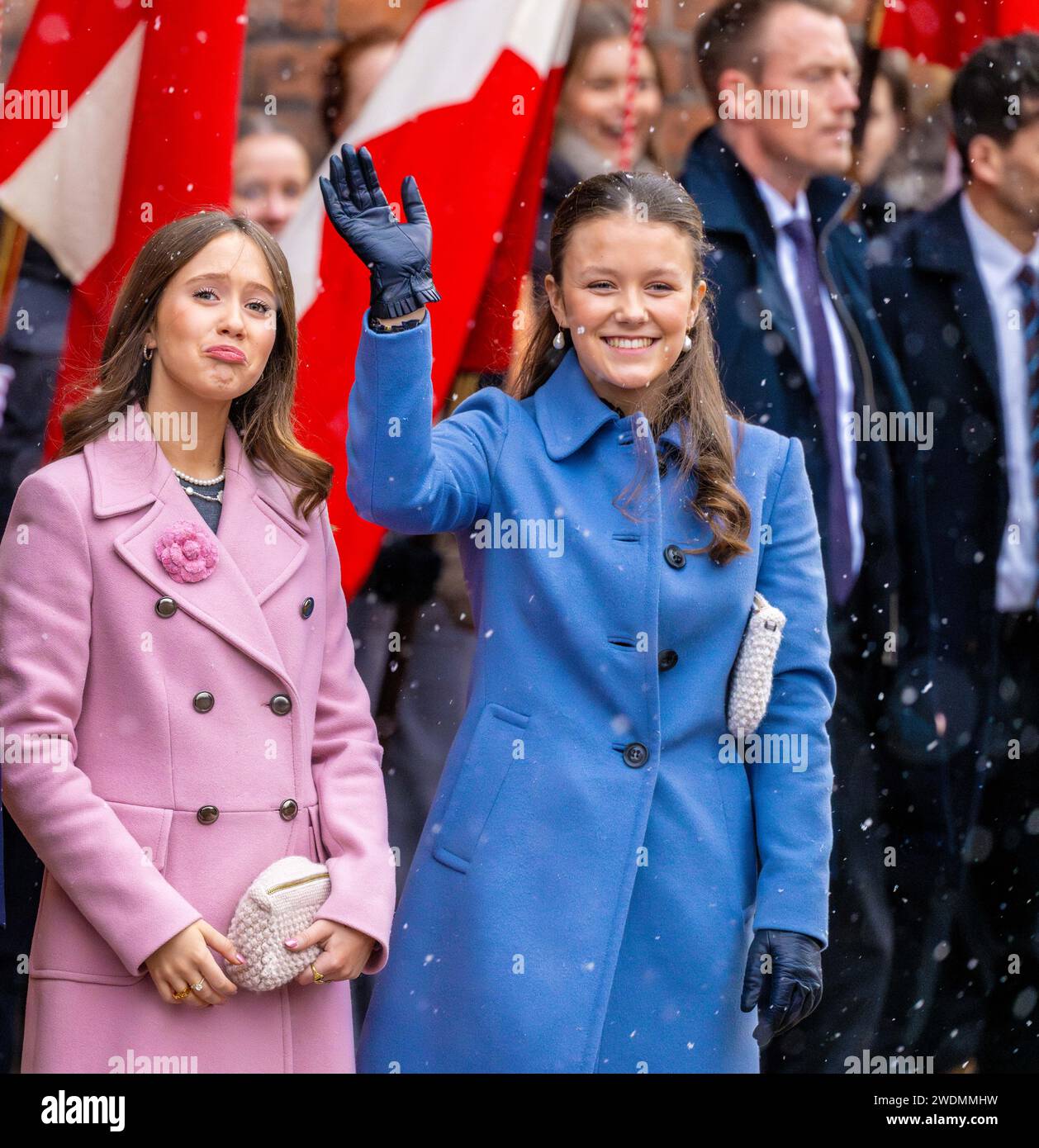 Aarhus, Denmark. 21st Jan, 2024. Princess Isabelle and Princess ...