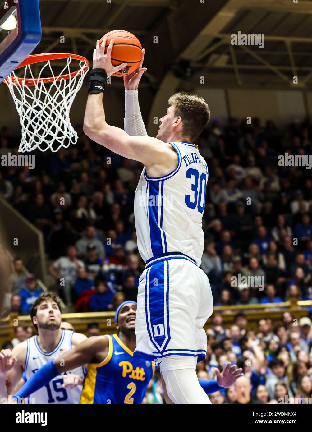 January 20, 2024: Duke University sophomore Kyle Filipowski (30) goes ...