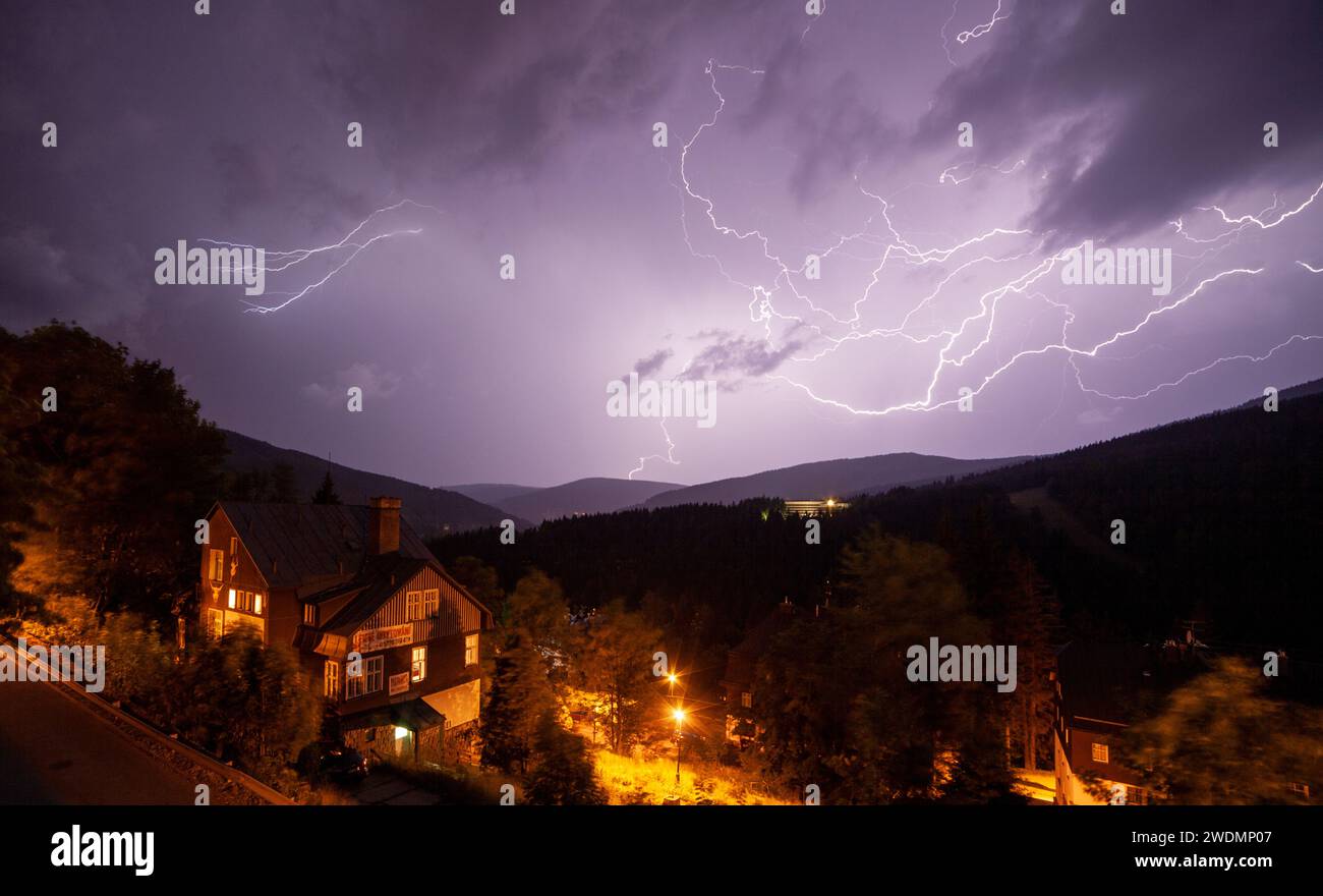 Lightning, thunder, heavy rain. Storms during which it is better not to ...