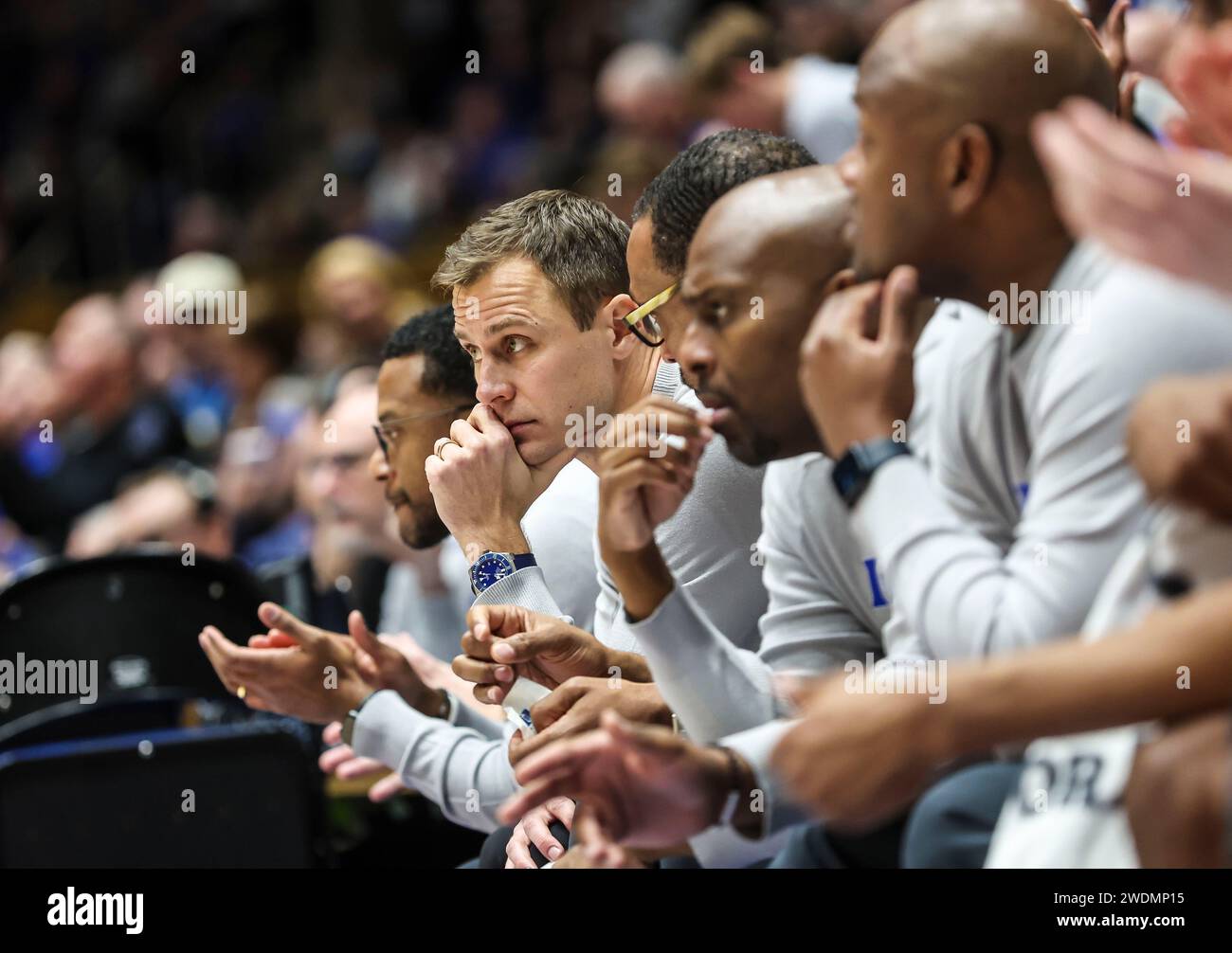 January 20, 2024: Jon Scheyer is the head basketball coach for Duke ...