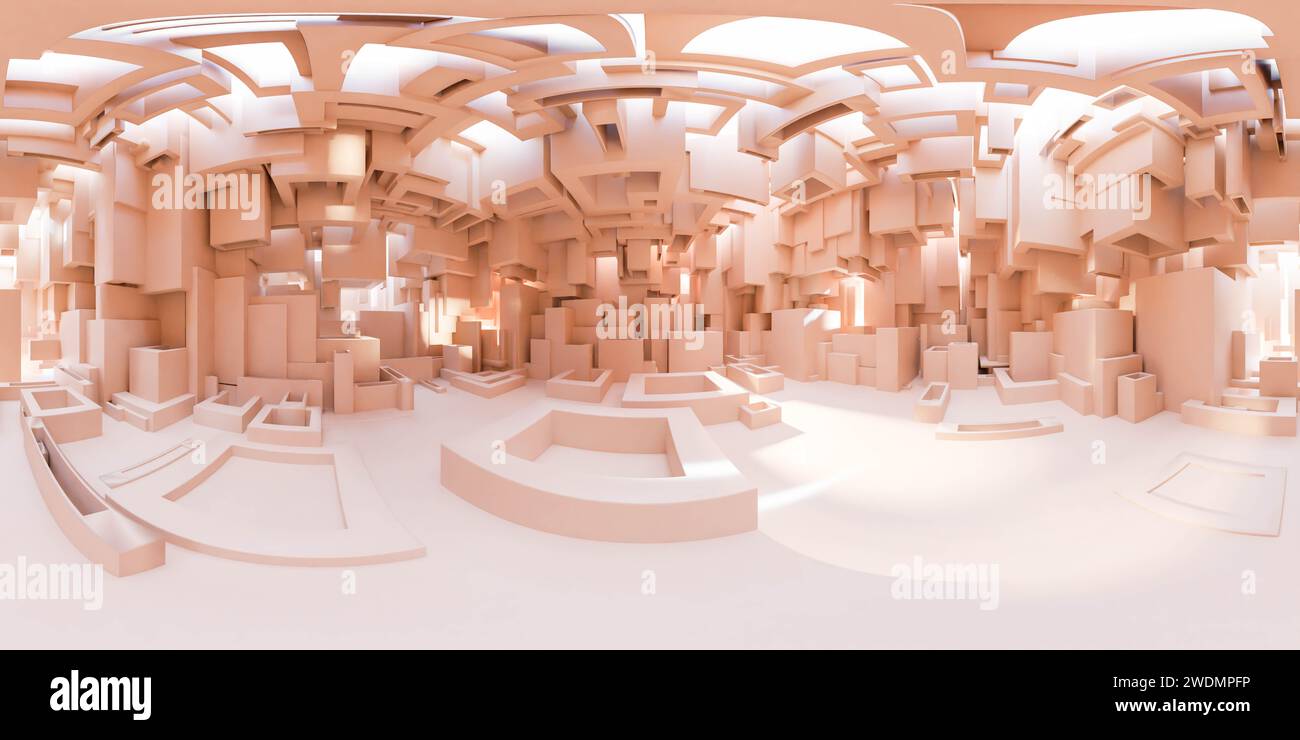 futuristic Spacious Room Filled With Numerous Windows for an Abundance ...