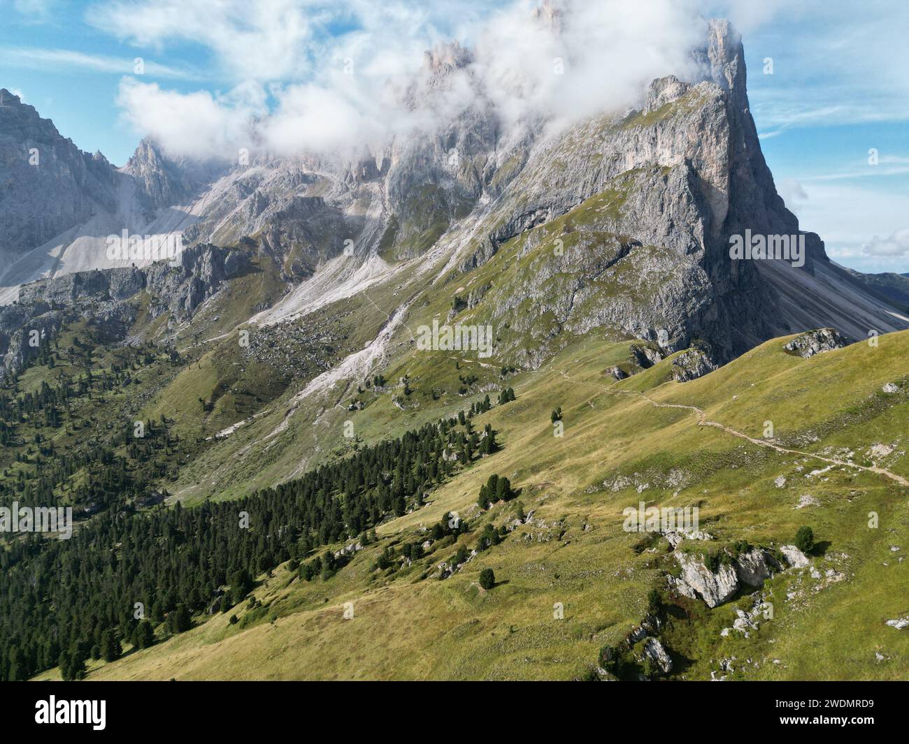 Alta Via 2 in the Dolomites Stock Photo - Alamy