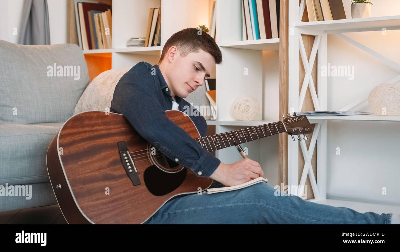 Song writing music composer guitar hi-res stock photography and images ...