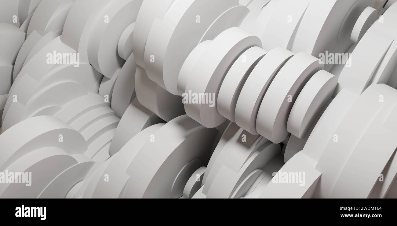 Towering Stack of White Objects, A Visual Display of Order and Balance ...