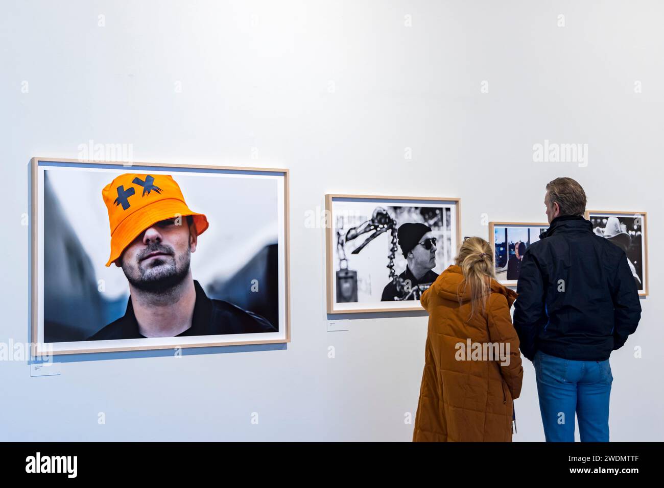 Amstelveen, The Netherlands - Januari 21, 2024: Visitors looking at ...