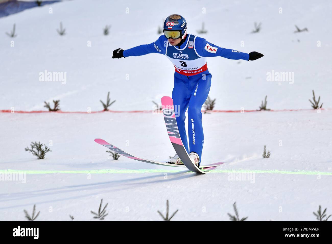 Zakopane, Poland. 21st Jan, 2024. Maciej Kot during the FIS Ski Jumping ...
