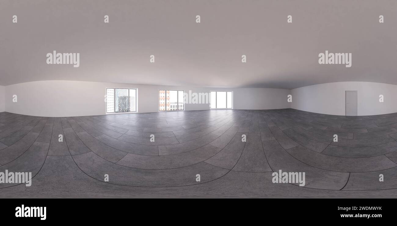 Spacious Room With a Large window for Illumination 360 panorama vr ...