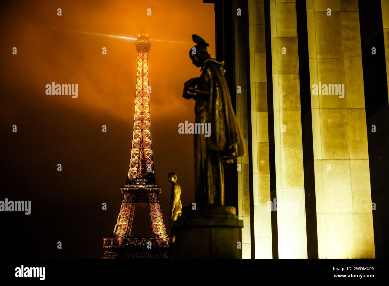 © Thomas Padilla/MAXPPP - 21/01/2024 ; Paris, FRANCE ; VUE DE LA TOUR ...