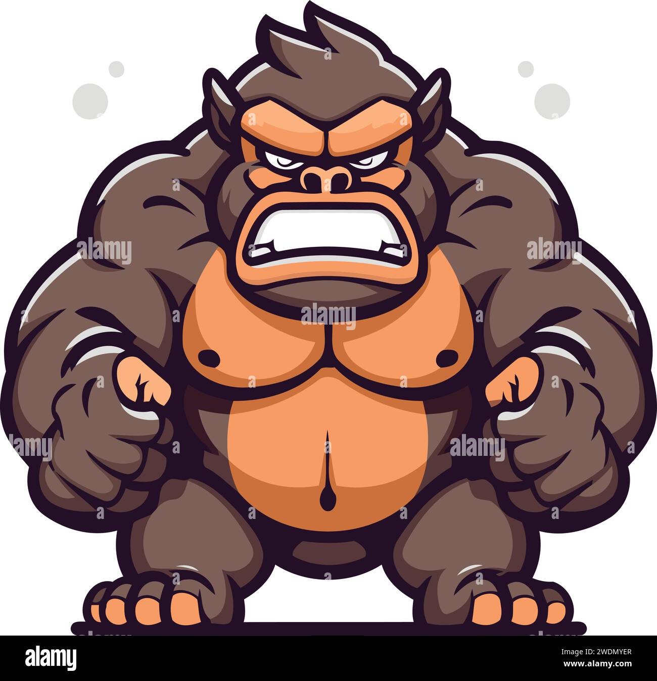 Angry gorilla cartoon hi-res stock photography and images - Alamy
