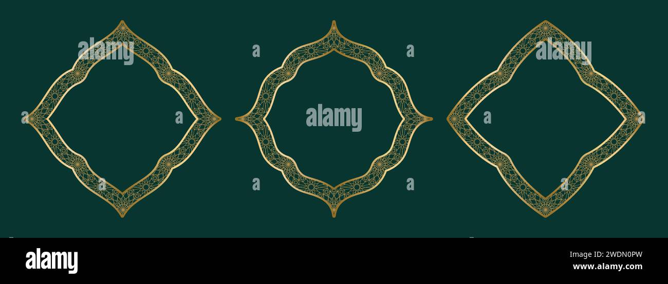 Islamic pattern border hi-res stock photography and images - Alamy