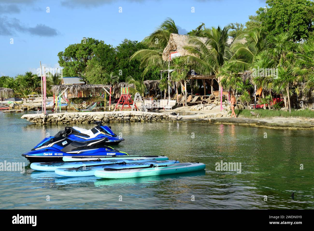 The infamous Secret Beach, a hot spot for tourists, in San Pedro ...