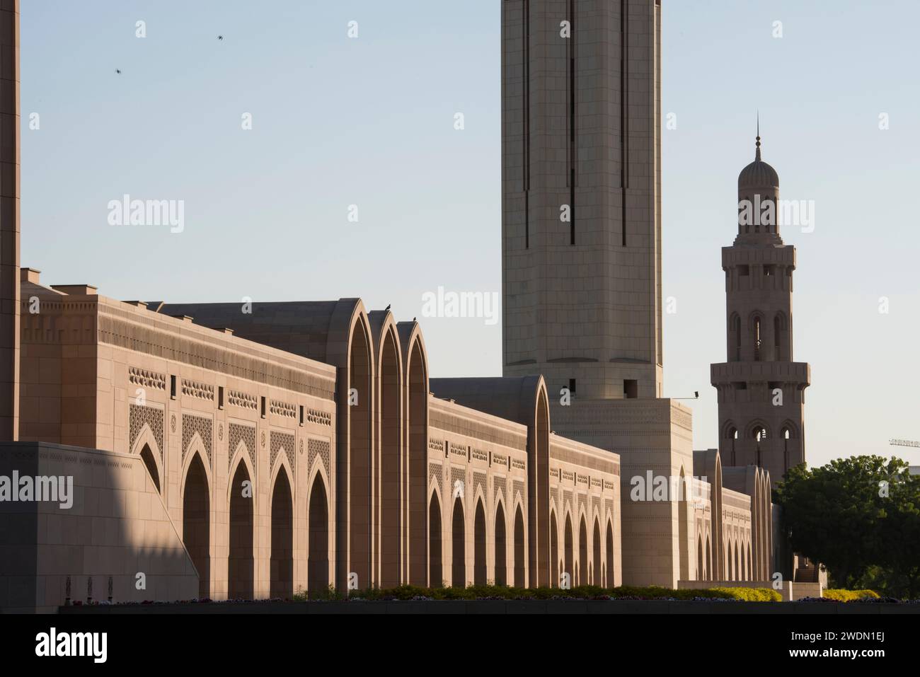 Muscat, Oman - January 05,2024 : View on Sultan Qaboos grand mosque ...